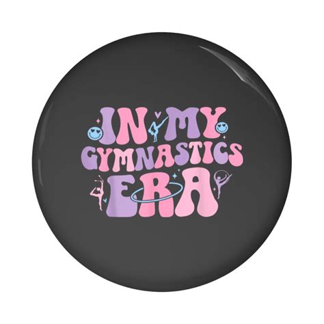 In My Gymnastics Era Retro Groovy Gymnast Tumbli Pin Buttons Sold By