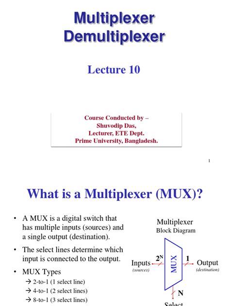 Eee 357 Lecture 10 Mux Demux Pdf Electrical Circuits Electronic