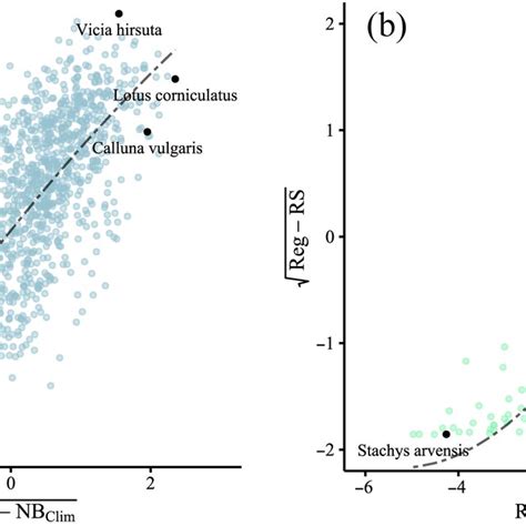 Relationships Between Species Regional Range Size Reg‐rs And