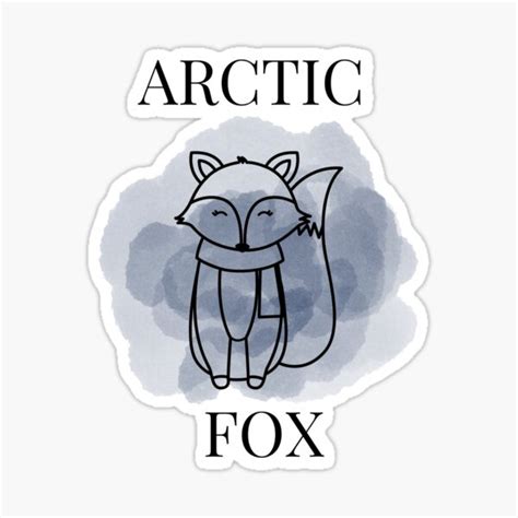 Arctic Fox Sticker For Sale By ChachiArts Redbubble