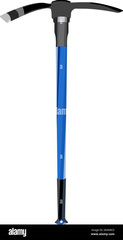 Blue Pick Ax Illustration Vector On A White Background Stock Vector
