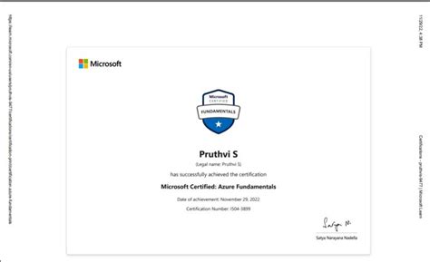 Pruthvi S On Linkedin Opportunity Infosys Azurecloud Az900 10 Comments