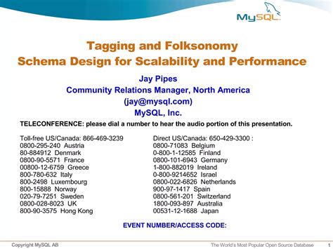 tagging and folksonomy schema design for scalability and performance ppt