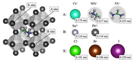 1 Perovskite Structure Formed By Eight Corner Sharing Inorganic Bx6 Download Scientific Diagram