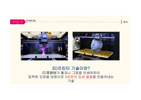 3d 프린터 기술 3차원의 입체 물품 3d 프린터 기술의 원리 3d프린팅 건축기업 사회과학