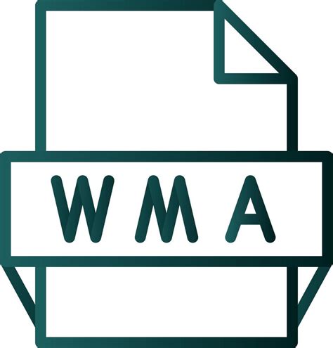 Wma File Format Icon Vector Art At Vecteezy