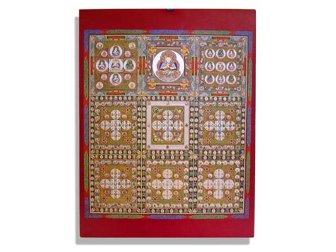 Buddhist Poster Ryokai Mandala Taizokai And Kongokai Womb And Diamond