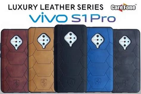 Vivo S1 Pro Leather Back Cover At 400 Pair Cell Phone Back Cover In New Delhi ID 21942895197