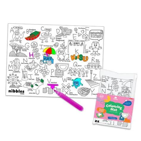 Nibbles Colouring Mat Icons Klosh Reviews On Judgeme