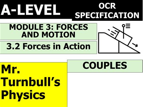 Couples Ocr A Level Physics Teaching Resources