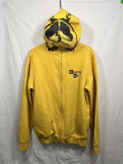 Official Breaking Bad Yellow Hazmat Zip Up Hoodie Swe… Gem