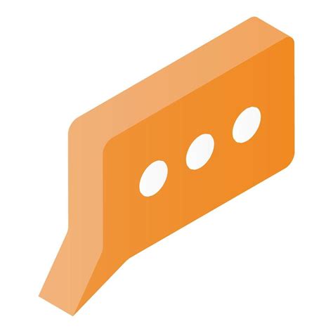 Chat Bubble Icon Isometric Style 15383241 Vector Art At Vecteezy