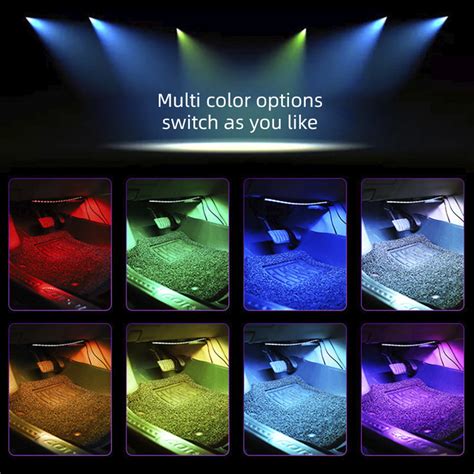 Buy HOTBEST LED RGB Car Interior Multilor Atmosphere Strip Light Bluetooth APP Control Online At