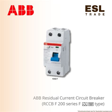 Abb F200 Series Residual Current Circuit Breaker Rccb Fy Type Protection For Single Phase