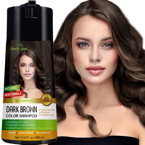 Snapklik Herbishh Hair Color Shampoo For Gray Hair Enriched Color