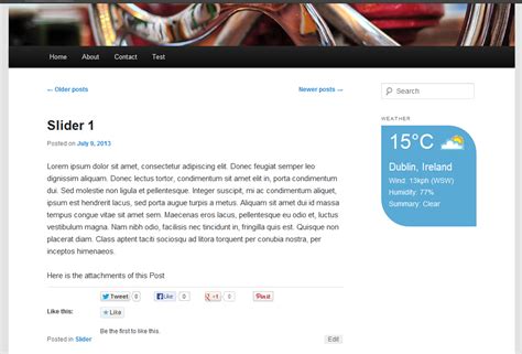 A Customizable Wordpress Weather Widget Developer Drive