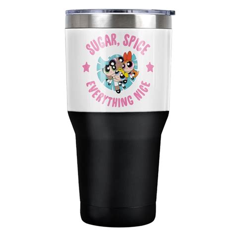 Powerpuff Girls Sugar Spice Stainless Steel Tumbler 30 Oz Coffee Travel