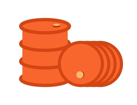 강철 오일 배럴 세미 플랫 컬러 벡터 개체 위험한 컨테이너 드럼 컨테이너 흰색 배경에 편집 가능한 만화 클립 아트 아이콘 웹 그래픽 디자인을 위한 간단한 지점 그림