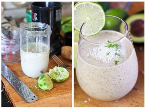 Lime Ginger And Coconut Smoothie