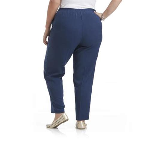 Laura Scott Womens Plus Elastic Waist Pants
