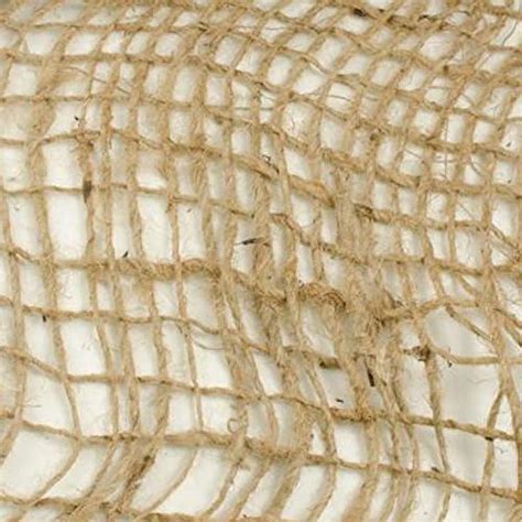 Burlap Natural Jute Netting 48 Wide Biodegradable Mesh Fabric For