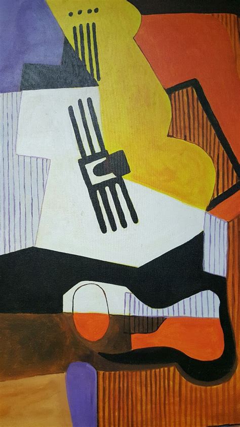 Pablo Picasso Still Life With Guitar 1922 By Ray Etsy