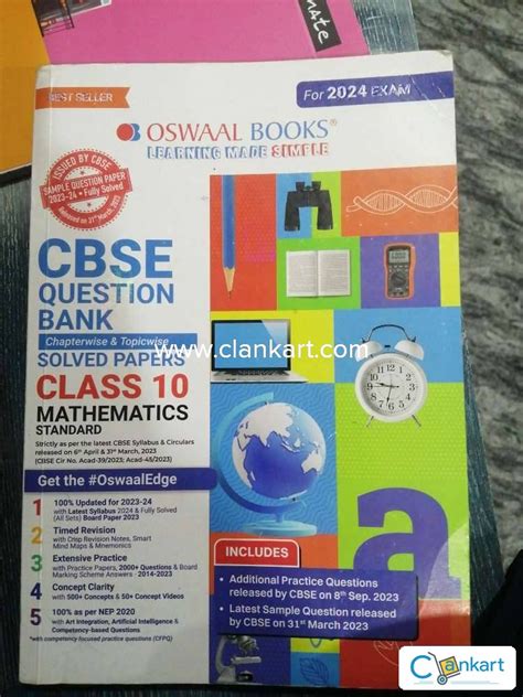 Buy Oswaal Cbse Class 10 Mathematics Standard Question Bank 2024 Exam