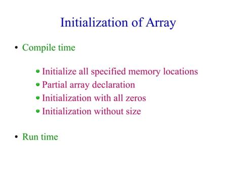 Arrays In Data Structures PPT