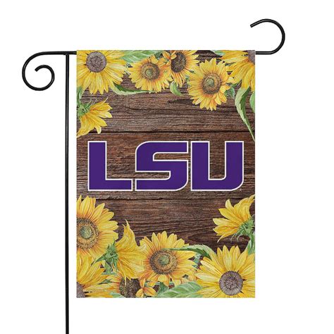 Rico Industries Ncaa Lsu Tigers Sunflower Spring 13 X 18 Double Sided