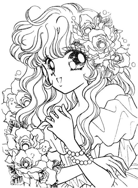 Coloriage Shojo Chibi Coloring Pages Cute Coloring Pages Anime Coloring