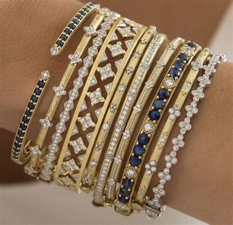 Stackable Bangle Bracelets Bangles Jewelry Designs Gold Bangles
