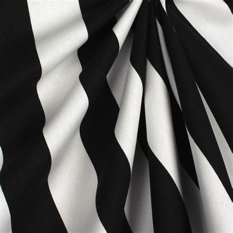 Premier Prints Stripe Black White Canvas Fabric OnlineFabricStore