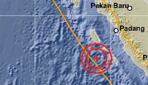 Tuapejat Sumbar Diguncang Gempa Berkekuatan M 6 3 Di Kedalaman 10 Km
