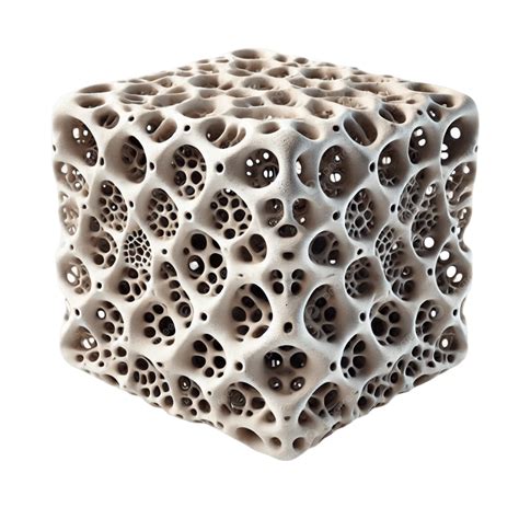 A 3d Printed Cube With Complex Porous Bone Like Structure 3d Printed
