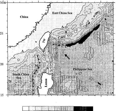 Bathymetric And Tectonic Units In The Ryukyu Taiwan Luzon Region A Download Scientific
