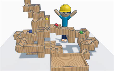 3d Design Marble Run Sim Lab Tinkercad