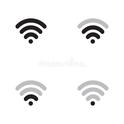 一组wifi信号图标矢量图 向量例证 插画 包括有 设置 信号 传输 打印 公共 电话 通知 173921777