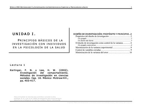Lectura1unidad1 Kerlinger Y Lee B Psicologia Da Saúde