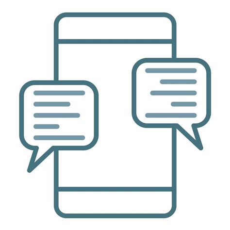 Chatting Line Two Color Icon 16866892 Vector Art At Vecteezy