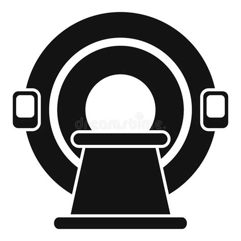 Examination Mri Device Icon Simple Vector Medicine Computed Stock