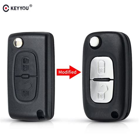 Keyyou Gewijzigd Flip Vouwen Sleutel Shell 2 Knopp Grandado