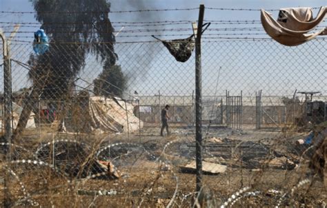 Clashes Break Out Fires Lit At Overcrowded Cyprus Migrant Centre