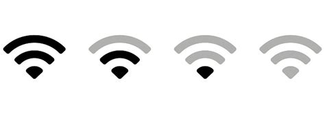 Wifi 연결 아이콘 설정 Wlan 신호 기호입니다 인터넷 연결 표시입니다 0명에 대한 스톡 벡터 아트 및 기타 이미지 0명