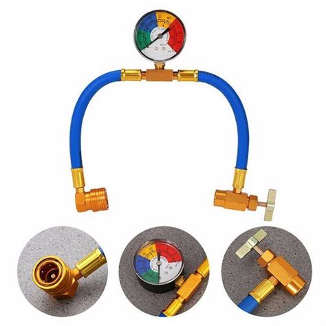 Teissuly R134A AC Refrigerant Charge Hose 1 2 Acme Can Opener Tap