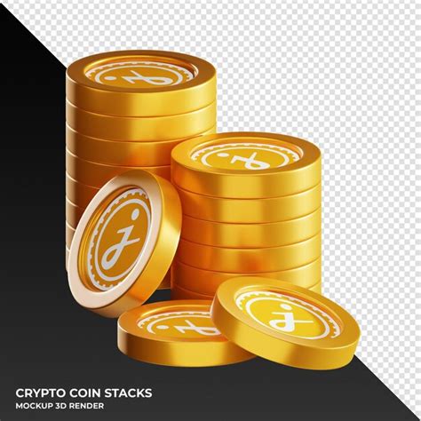 Premium PSD Jasmycoin Jasmy Coin Stacks Cryptocurrency 3d Render