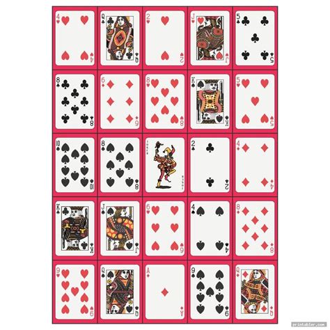 Cool Printable Pokeno Game Boards Printabler Printable Cards Printable Playing Cards