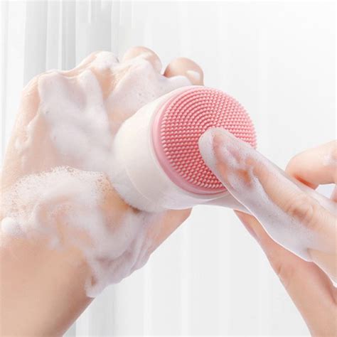 Dual Double Sided Manual Silicone Facial Cleansing Brush Wholesale