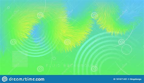 Graphic Fluid 3d Flow Shapes Poster Curve Cartoon Vector
