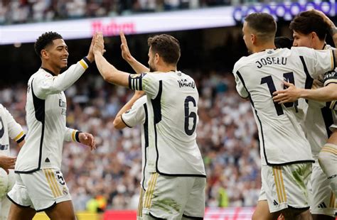 La Liga Real Madrid Clinch 36th Title After Girona Sink Barcelona