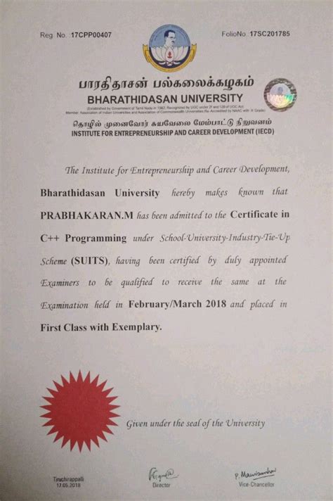 prabha karan on linkedin i was completed my c programming in my